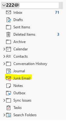 find a junk or spam folder in Microsoft 365 Desktop Outlook - Microsoft Q&A