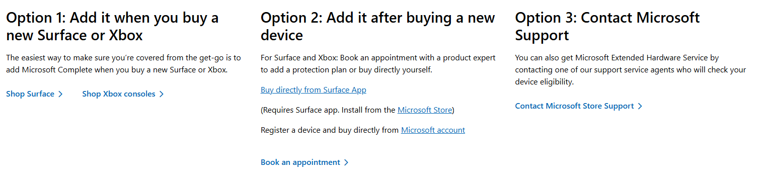 Does microsoft complete purchased after checkout cover accessories ...