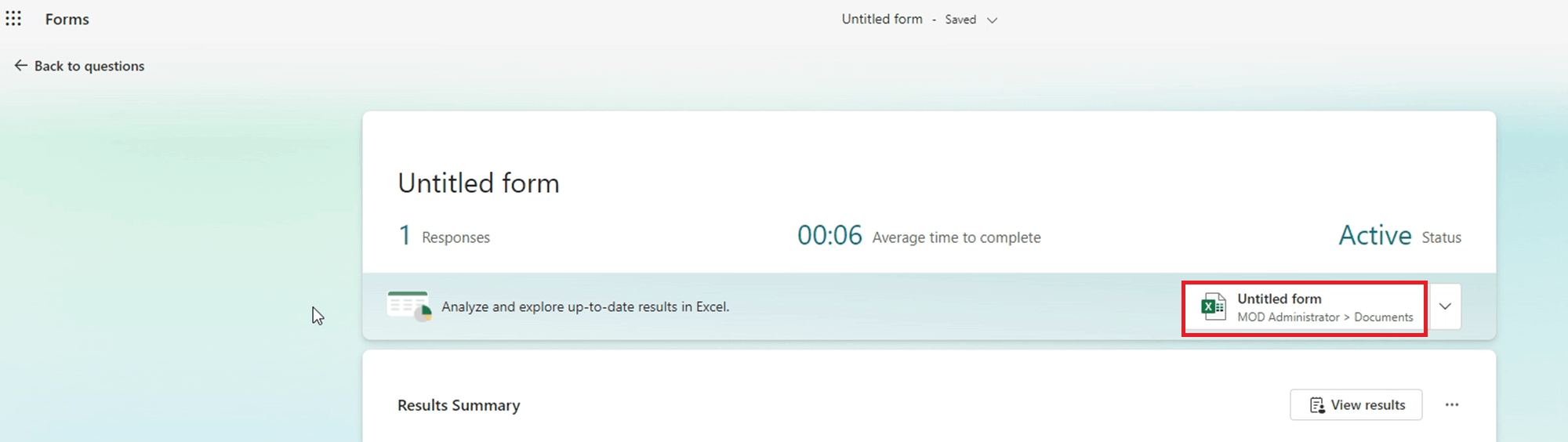 Microsoft forms responses set up to go into OneDrive (unknowingly) but no longer have access to ...