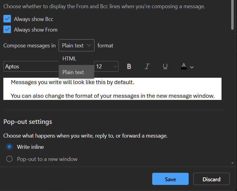 How do I stop new Outlook from automatically italicizing/emboldening ...