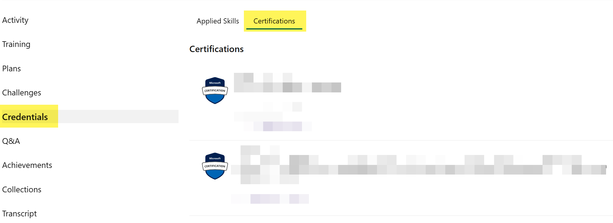 I can't find my Certificate AZ-900 - Microsoft Q&A