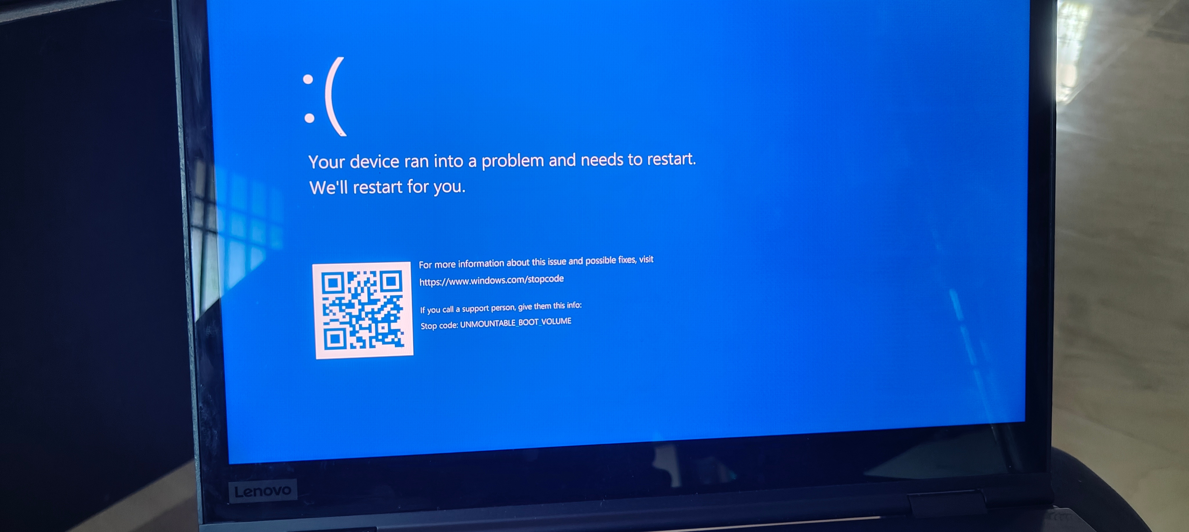 Windows 11 unmountable Boot volume - Microsoft Q&A