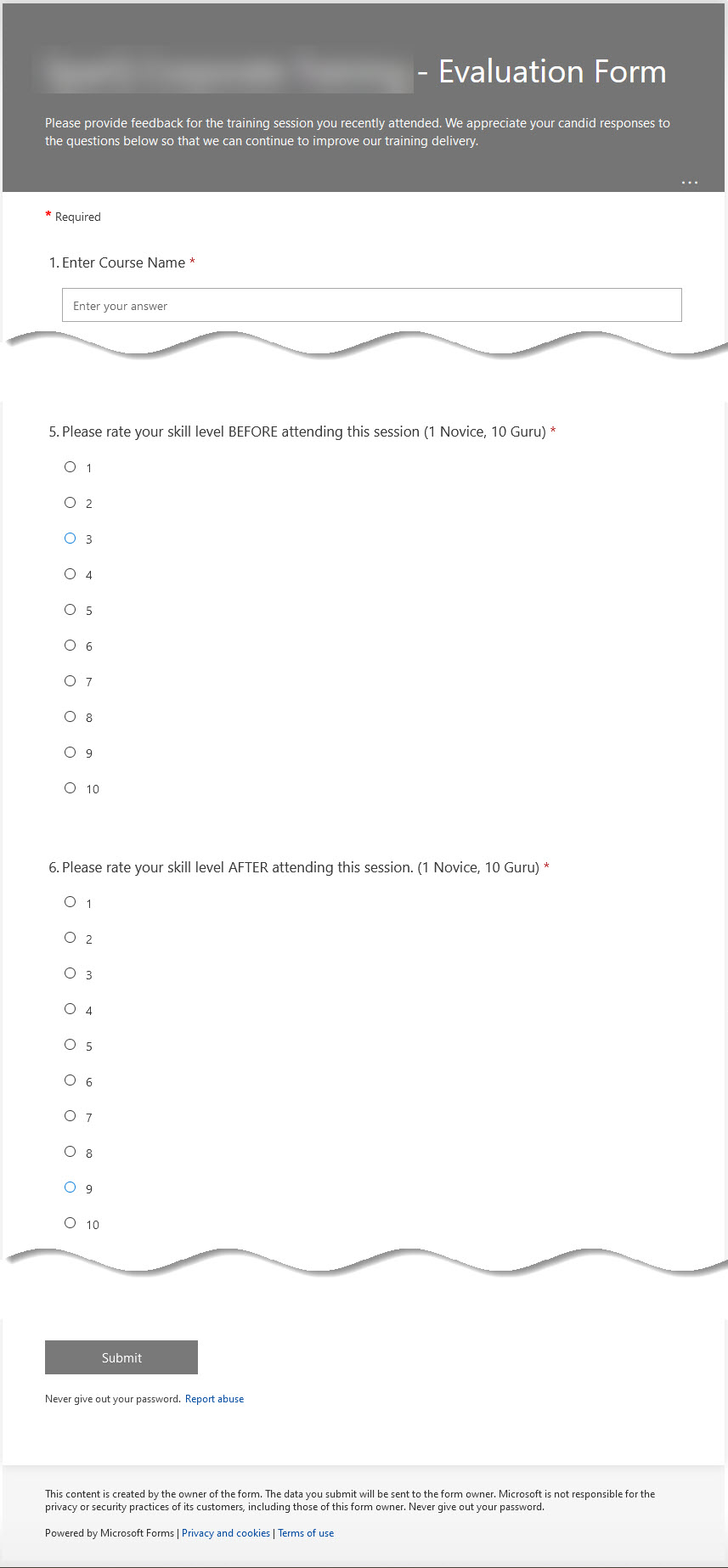 Microsoft Forms - Option Buttons Vertical / Horizontal - Microsoft Q&A