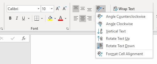 how do I angle cells in Excel 365? - Microsoft Q&A