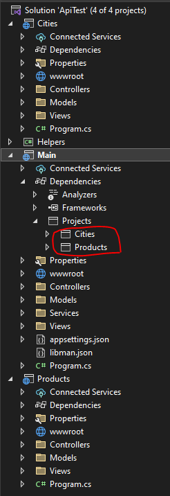 Multiproject solution publish isolated project - Microsoft Q&A