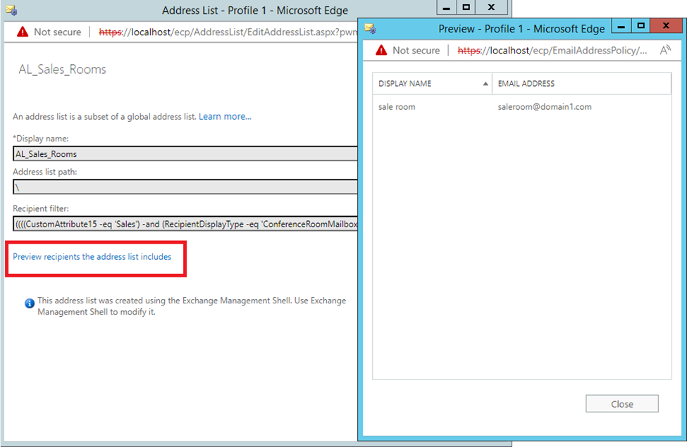 Adds a resource mailbox to the specified room address list - Microsoft Q&A