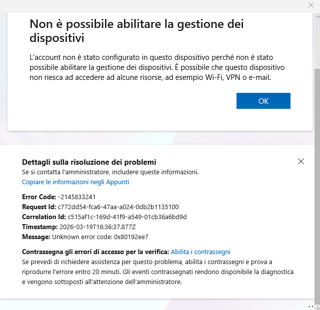 Onboarding dispositivo PC windows 11 su intune - Microsoft Q&A