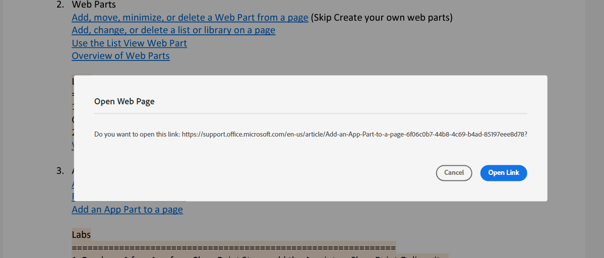 PDF links do not work in SharePoint - Microsoft Q&A
