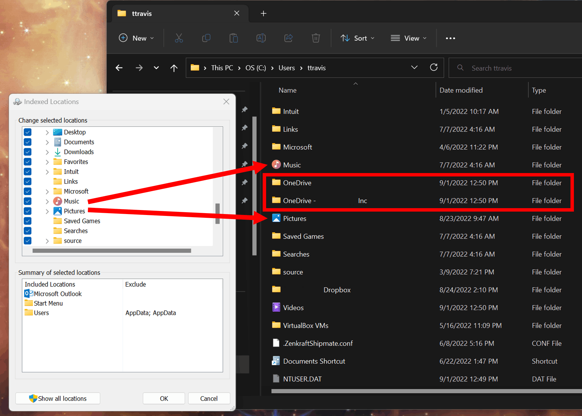 How to Exclude OneDrive for Business Folder from Search Index in ...