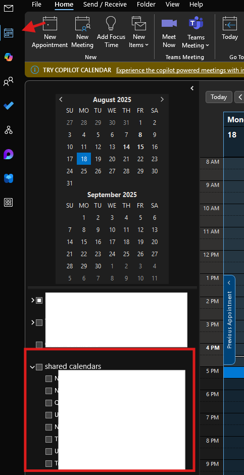 How to sort Shared Calendars in Outlook alphabetically (without manual reordering)? - Microsoft Q&A