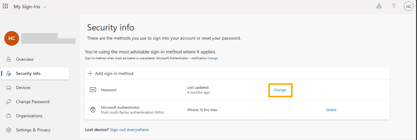 reset outlook password without authenticator - Microsoft Q&A