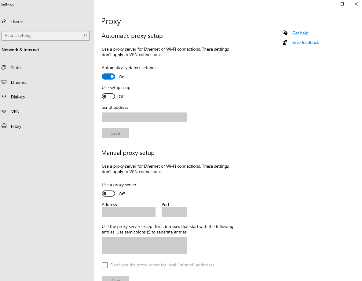 Need to Turn Off the "Automatically Detect Setting" in Proxy Settings ...