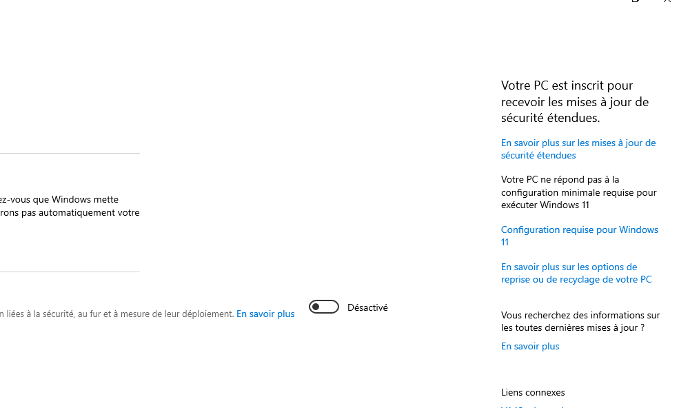 Pourquoi je n'arrive pas a passer sous windows 11 alors que mon PC le ...