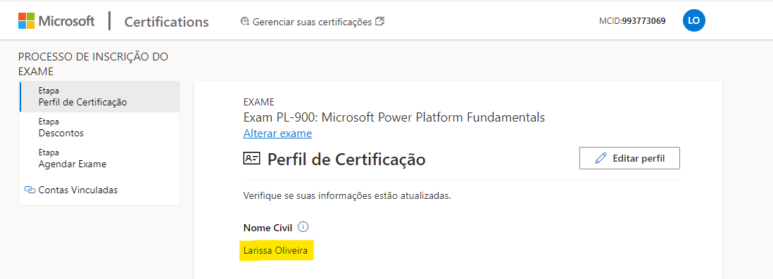 Incomplete Name for microsoft certification register - Microsoft Q&A Incomplete Name for microsoft certification register - Microsoft Q&A