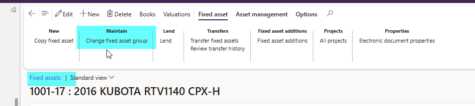 Update Lease Group in Asset Leasing Module - Microsoft Q&A