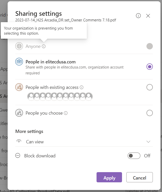 As a Global Admin, how do I grant access to everyone in org to be able ...