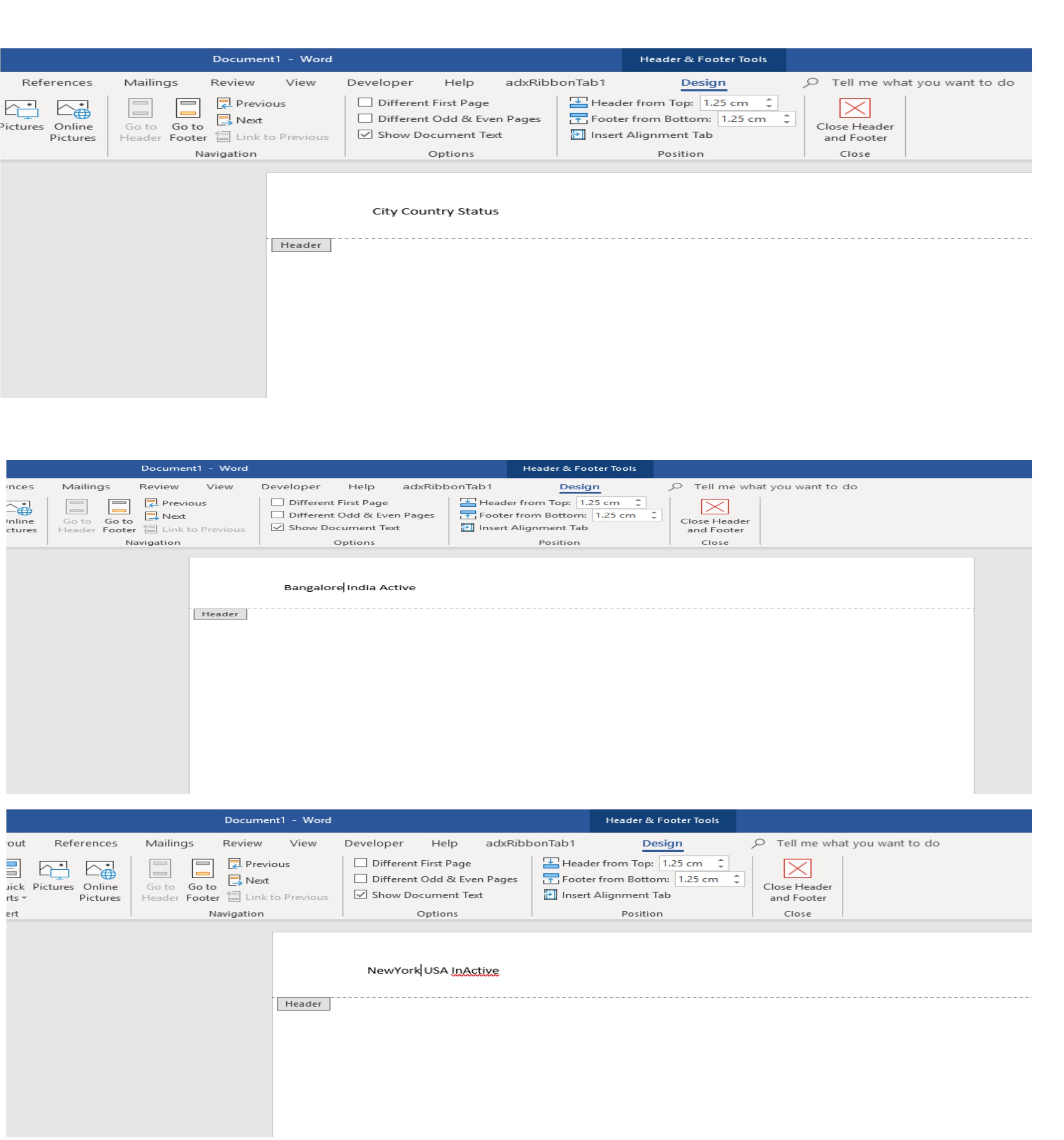How to change metadata tag dynamically in header of a word Document - Microsoft Q&A