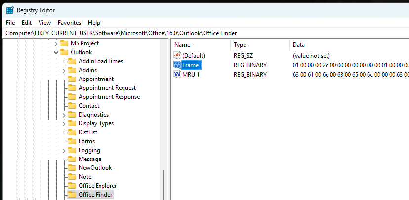 Outlook 365 Advanced Find Dialog Box does not size properly or remember settings - Microsoft Q&A