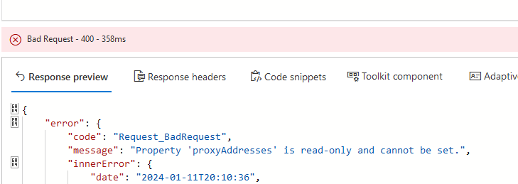 Edit and remove the extra proxy address for guest user in Azure AD ...