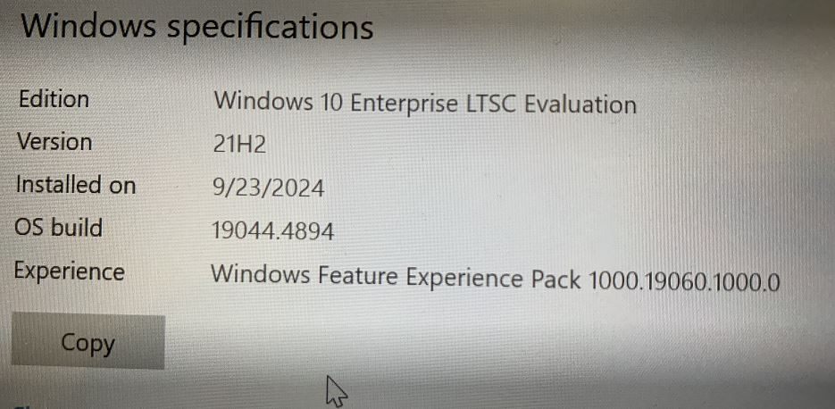 Windows 10 LTSC Enterprise 21H2 Evaluation Expired on Fresh Install (NO ...