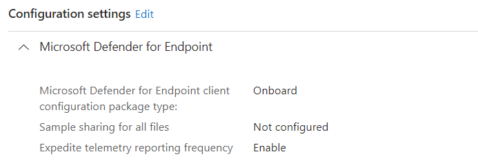 Endpoint detection and response profile won't deploy correctly - Microsoft Q&A