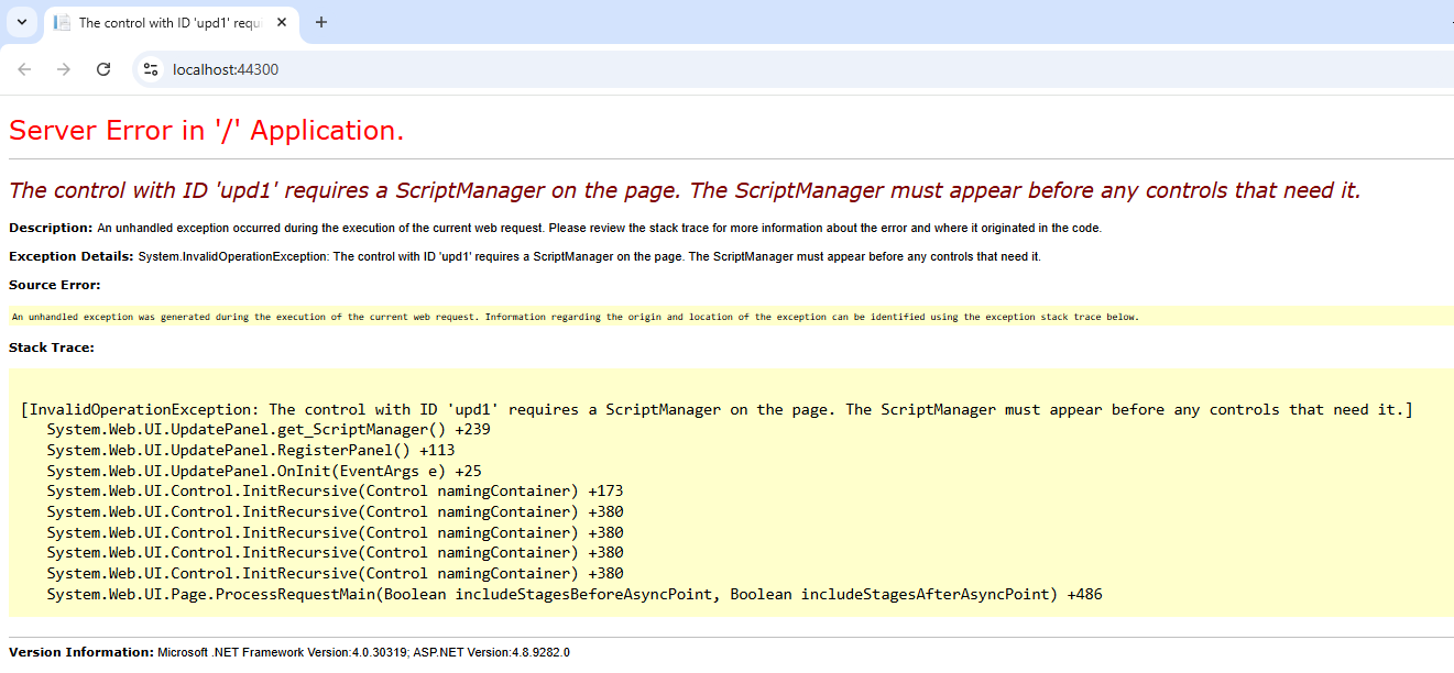ASP.Net Web Forms: Error when javascript function executed, Bootstrap ... ASP.Net Web Forms: Error when javascript function executed, Bootstrap ...