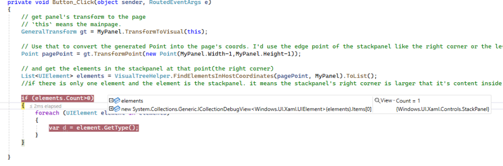 How to find out that StackPanel is overflowed with his content - Microsoft Q&A