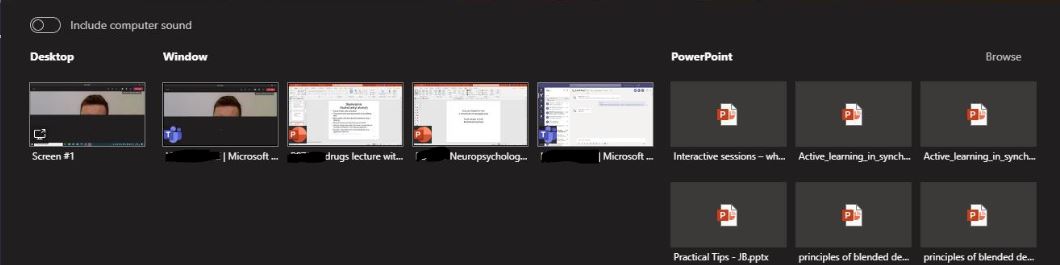 MS Teams - Sharing Tray Missing Items - Microsoft Q&A