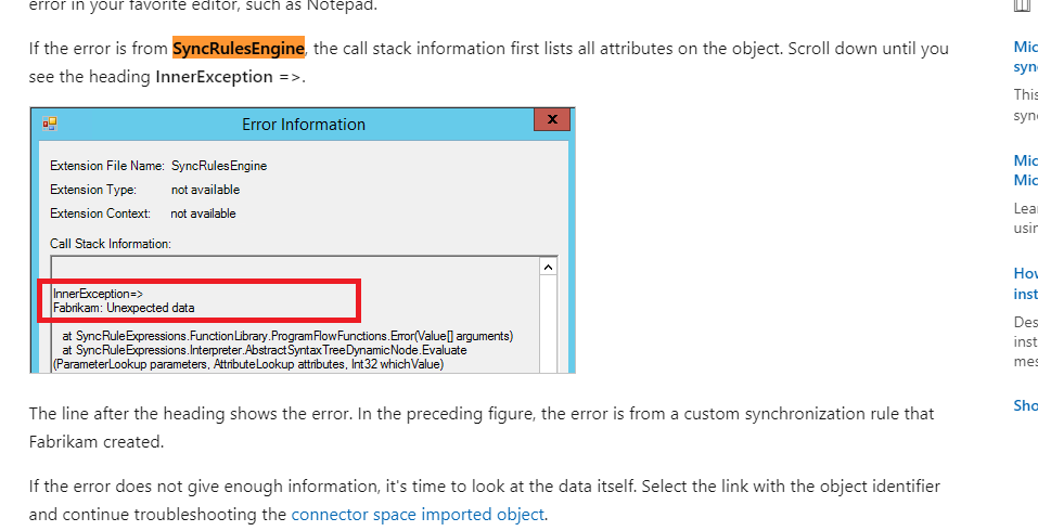 Aad Connect Synchronisation not working post update from synchronisation rules editor ...