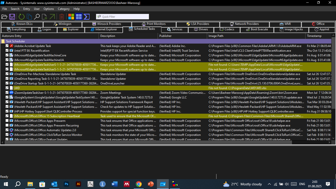 "Can not find script file "C:\ProgramData\WD\WD.vbs" Please help me to fix this error ...