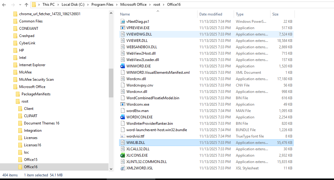 Can't open Word because WINWORD.EXE - Entry Point Not Found - Microsoft Q&A