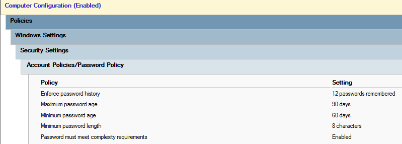 Password Expiry GPO not applying, although set on Default Domain Policy - Microsoft Q&A
