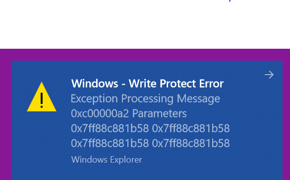 Windows - Write Protection Error - Microsoft Q&A