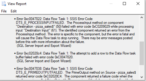 i am importing this excel file but i am stuck with this error ...