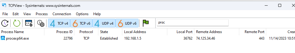 ProcExp64 has internet connections - is ProcExp64 compromised ...