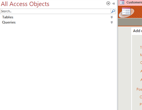 Lost Display of ALL ACCESS OBJECTS - Microsoft Q&A