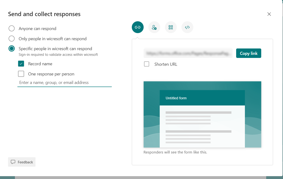 Can i have a group of people fill in a Microsoft Form together before ...