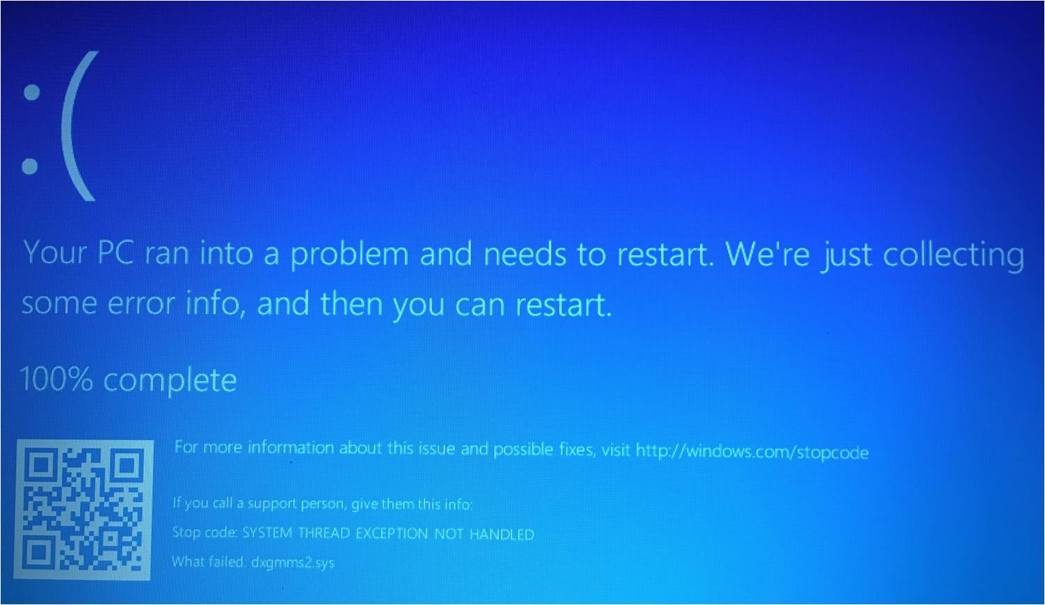 หน้าจอขึ้Your Pc ran into a problem and needs to restart. - คำถามคำตอบ ...