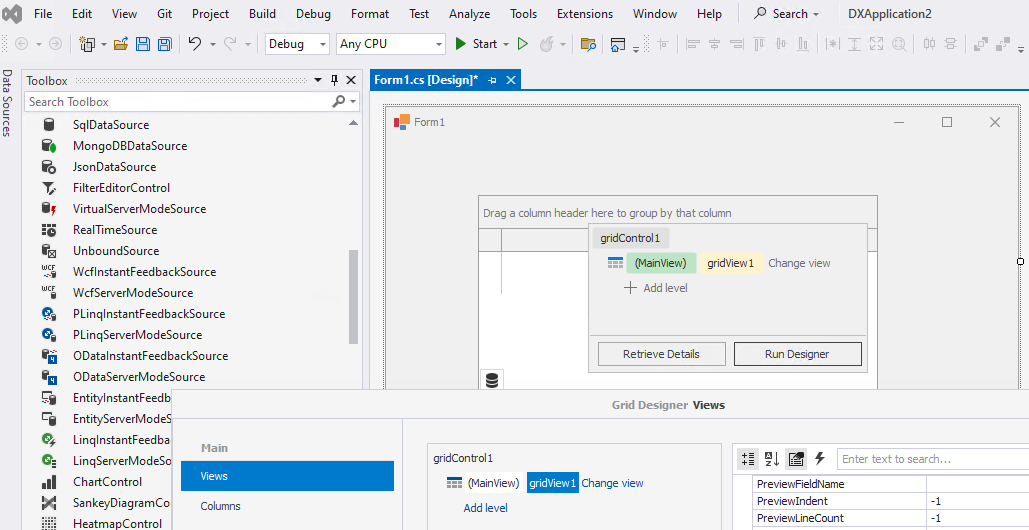 GridControl - Run Designer doesn't work - Microsoft Q&A