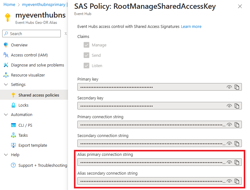 Event Hub Namespace Disaster Recovery (Geo-recovery) - Microsoft Q&A