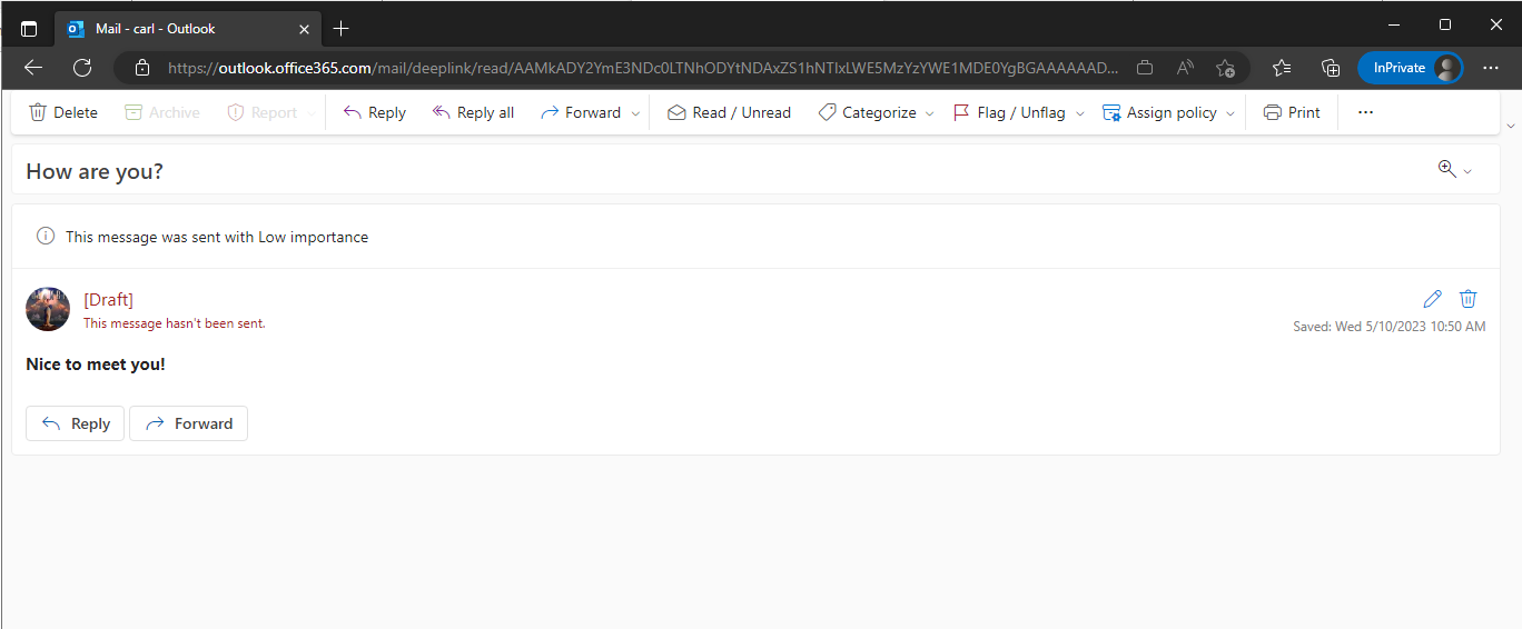 weblink when creating message does not load - Microsoft Q&A
