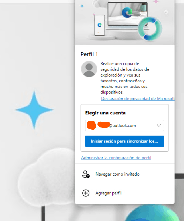 Edge login says my account doesn't exist but I am logged in right now ...