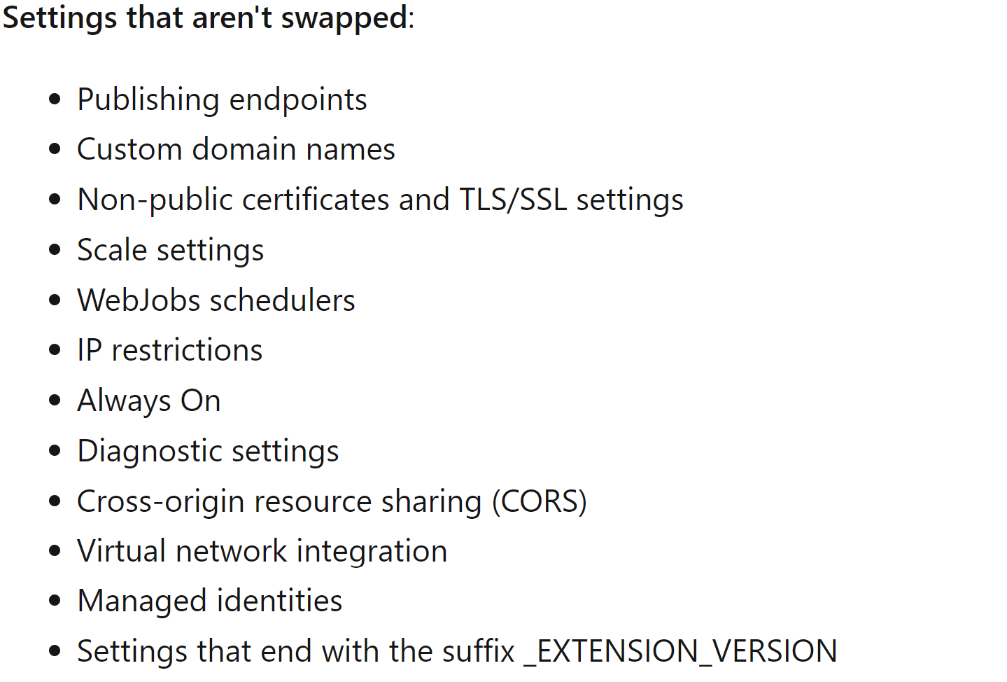 Deployment Center Showing Different Setting On App Service After Deploying Deployment Center