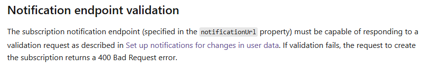 Creating a subscription gives ValidationError: The request is invalid ... Creating a subscription gives ValidationError: The request is invalid ...