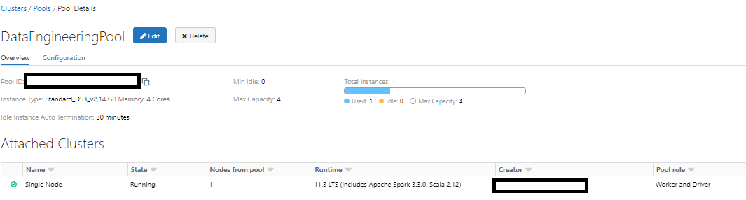 DatabricksInstancePools log table is empty - Microsoft Q&A