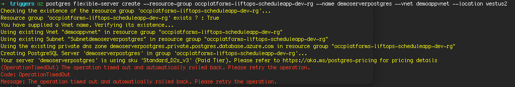 Deploying Azure Flexible Server Hangs Microsoft Qanda 
