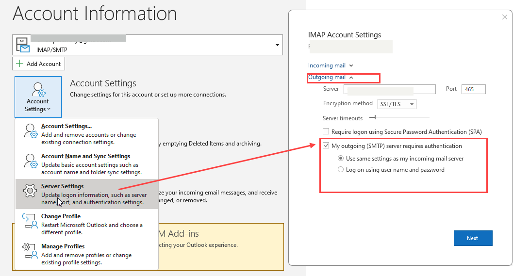 How do I install an IMAP email account in Outlook (Windows 11 ...