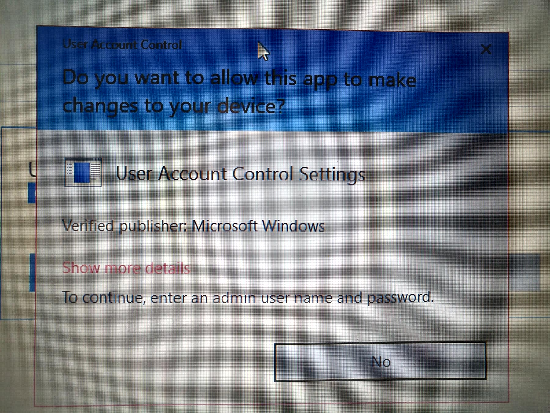 can't open user account control settings - Microsoft Q&A