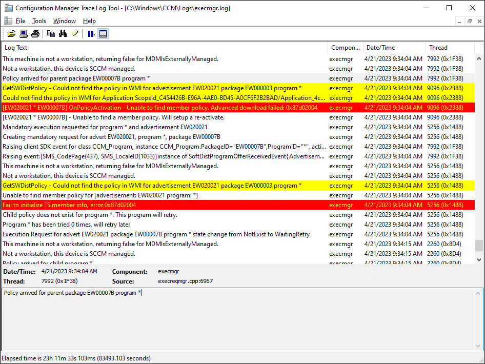 Task Sequence application deployment stuck on Downloading - Microsoft Q&A