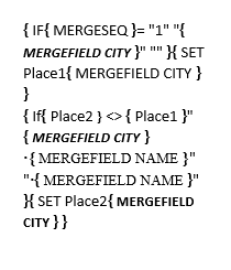 Word - Merge Field syntax - Microsoft Q&A